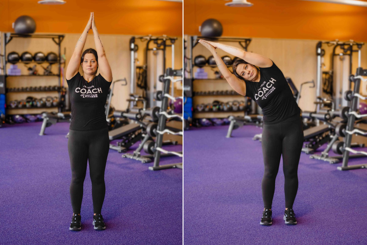 Overhead Side Bends Stretch